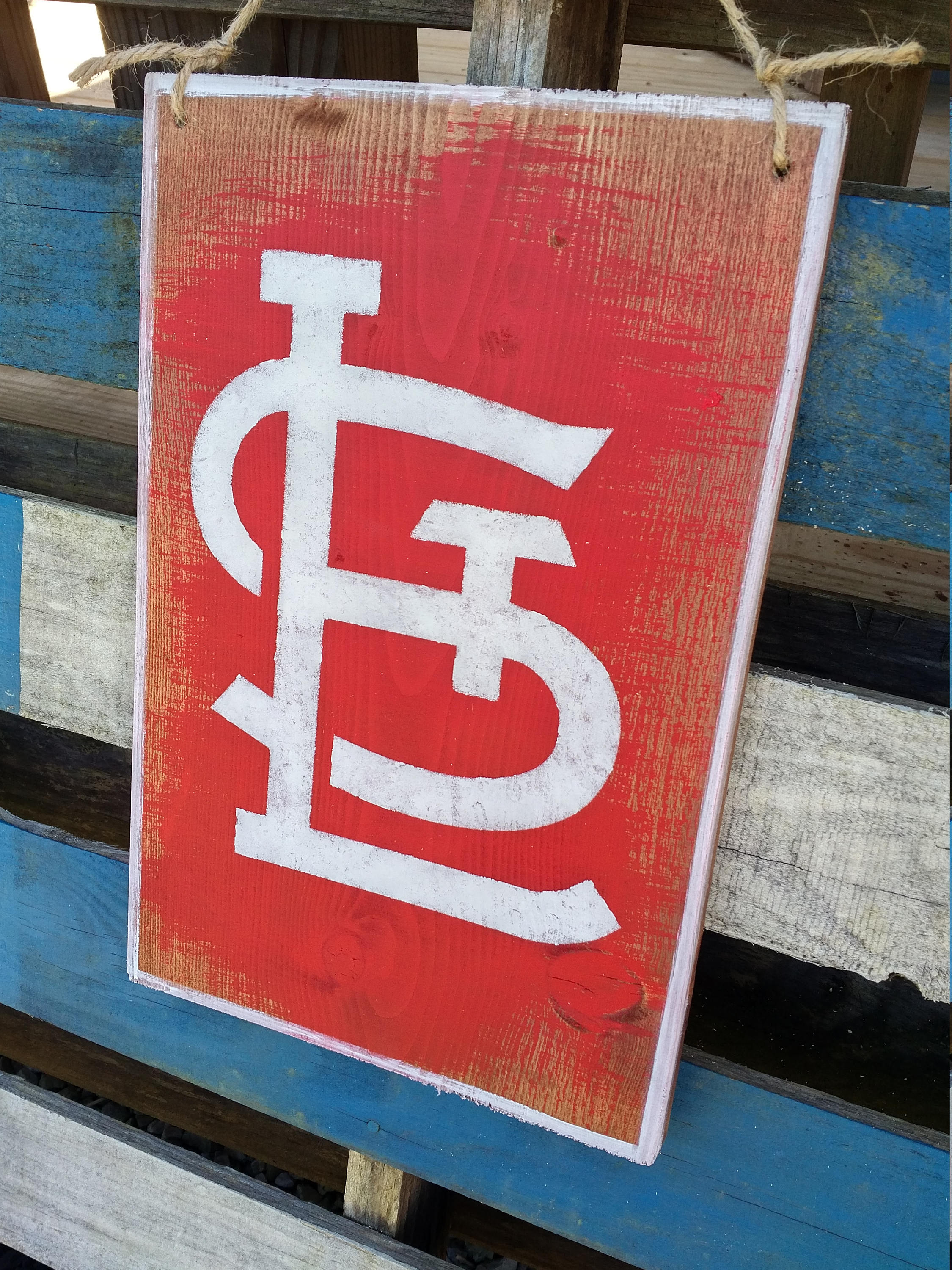St Louis Cardinal Sign St Louis Sign Red and White St Louis - Etsy