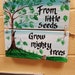 Seeds Grow Into Trees Inspirational Sign Religious Sign - Etsy