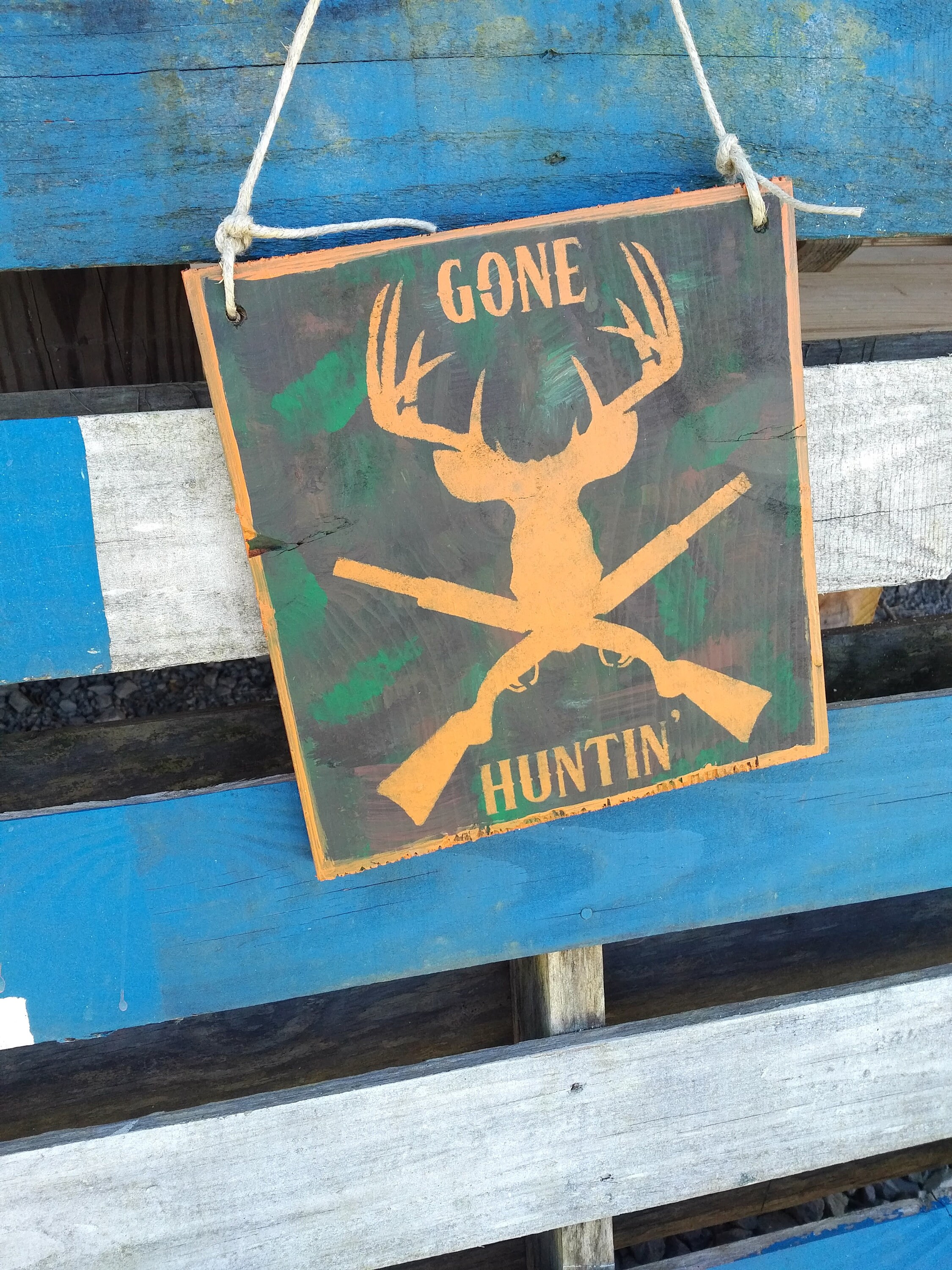 Hunting Sign Hunters Gift Camouflage Apparel Hunters Gift Gone - Etsy UK