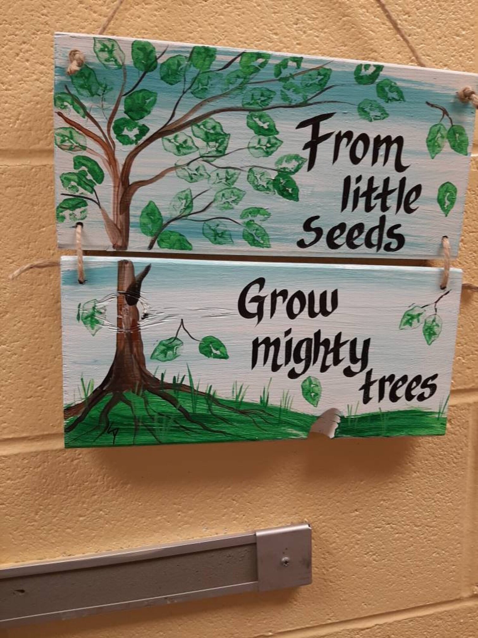 Seeds Grow Into Trees Inspirational Sign Religious Sign - Etsy