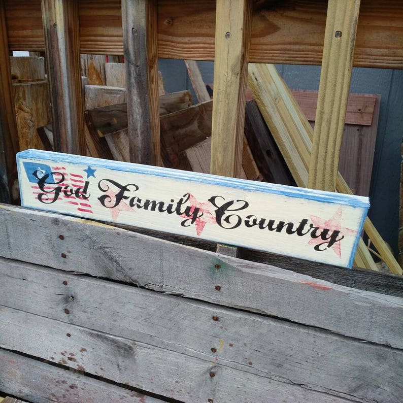 Family God Country Sign,proud American,proud Military,military Family ...