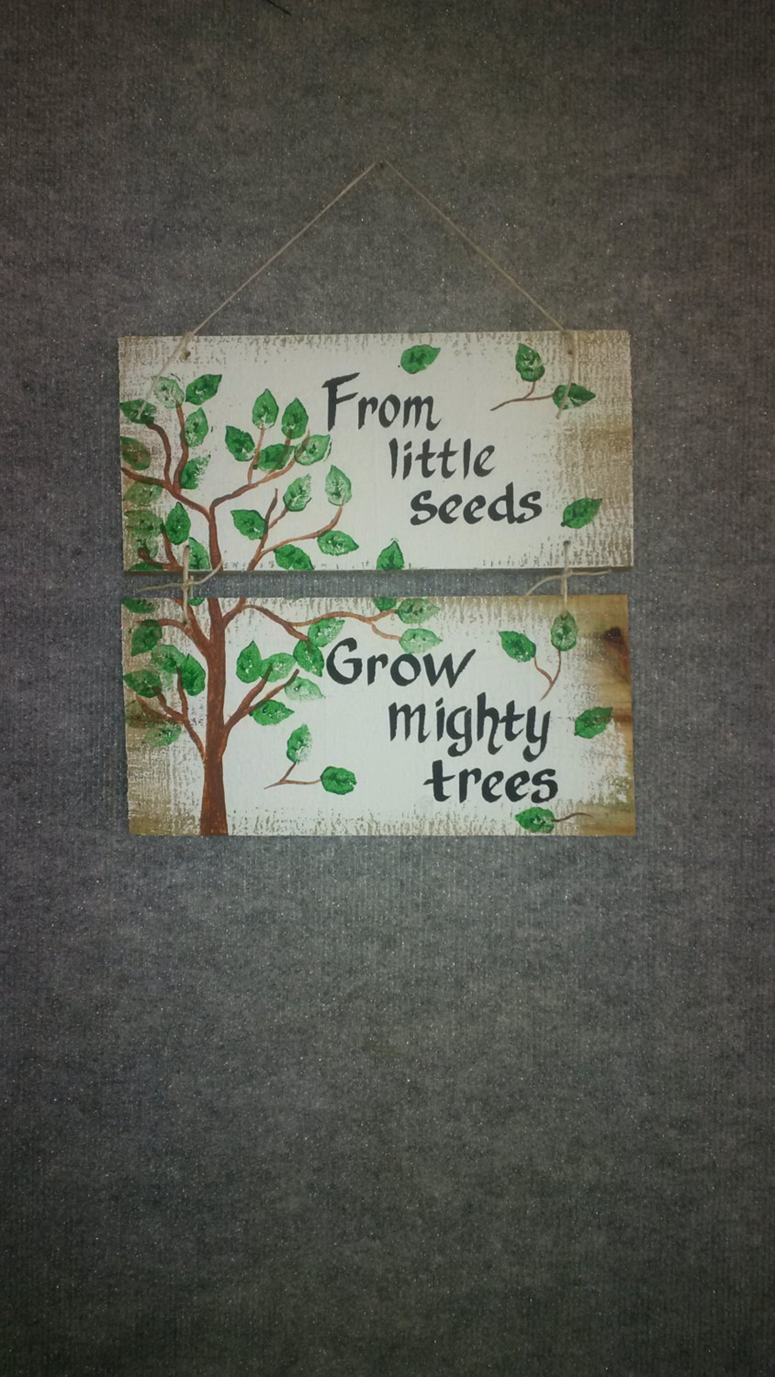 Seeds Grow Into Trees Inspirational Sign Religious Sign - Etsy