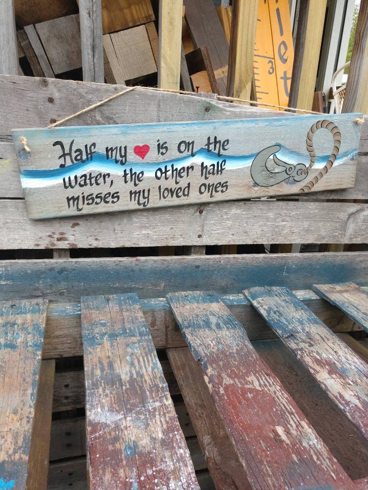 Tow Boat Worker Sign Living on the Water Water Way of Life Tow | Etsy