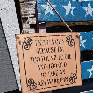 Gun Rigns Sign,nra Sign,right to Bare Arms Sign,grandma Gift Sign ...