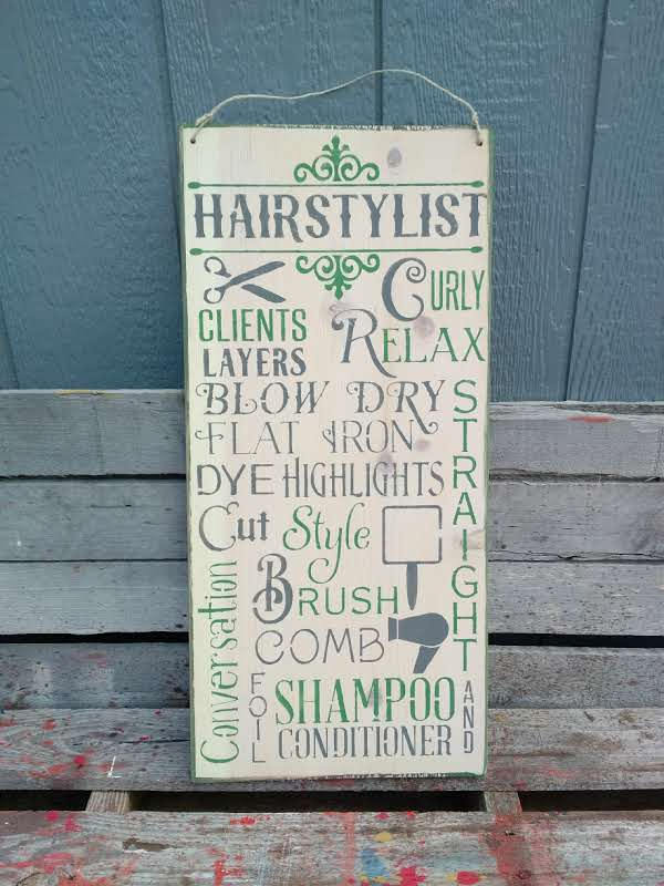 Hair Stylist Sign Beauty Shop Sign Hair Salon Sign Beauty - Etsy