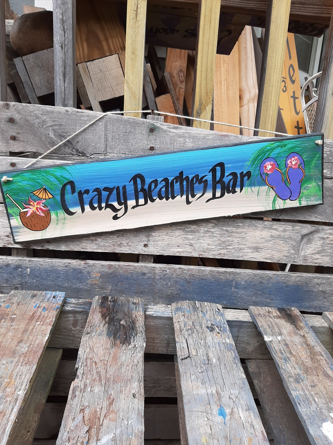 Beach Bar Sign,beach Lovers Sign,beach Sign,boating Sign,camping Decor ...