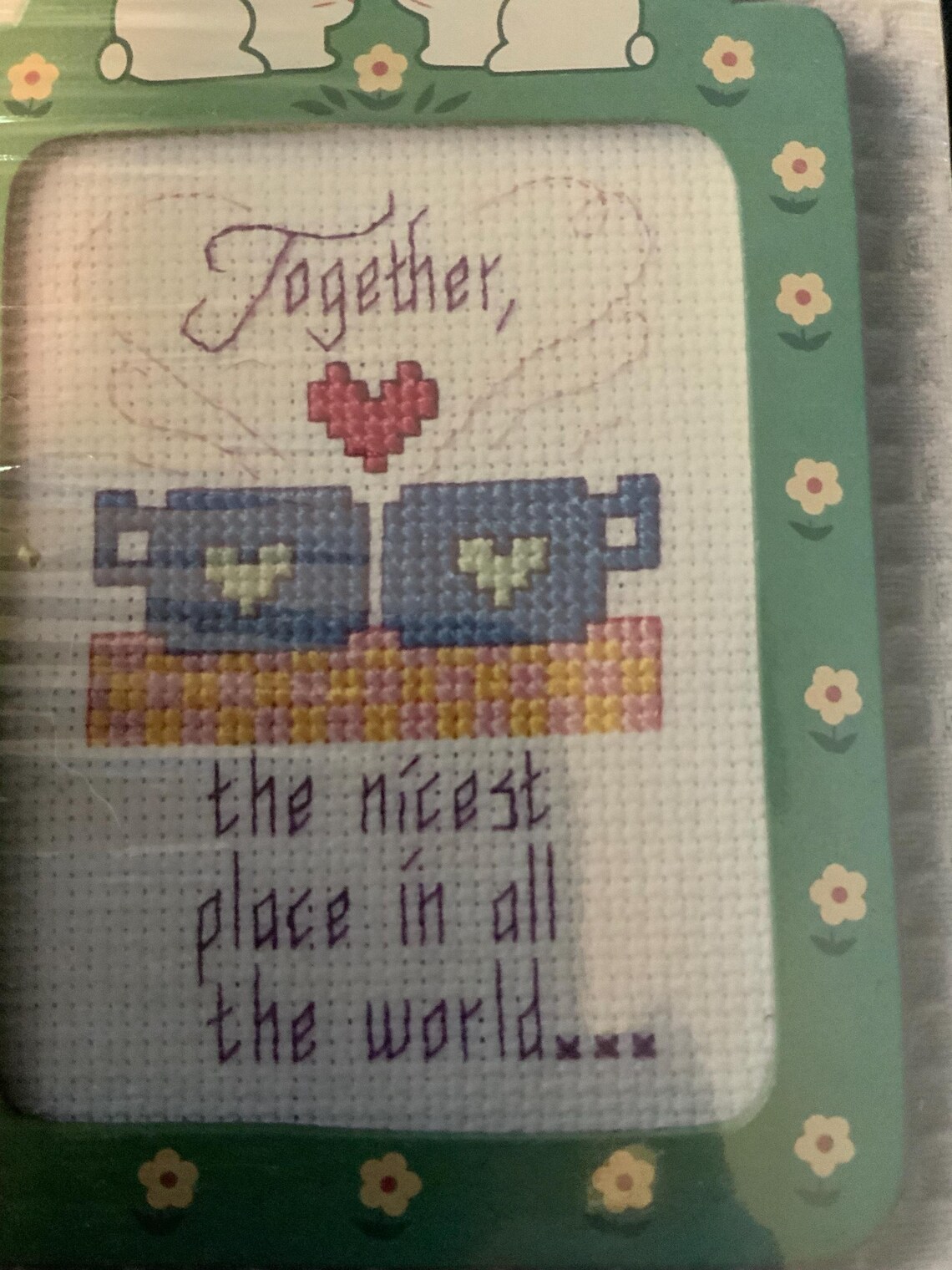 Bunny Rabbit Frames Cross Stitch Kit - Etsy