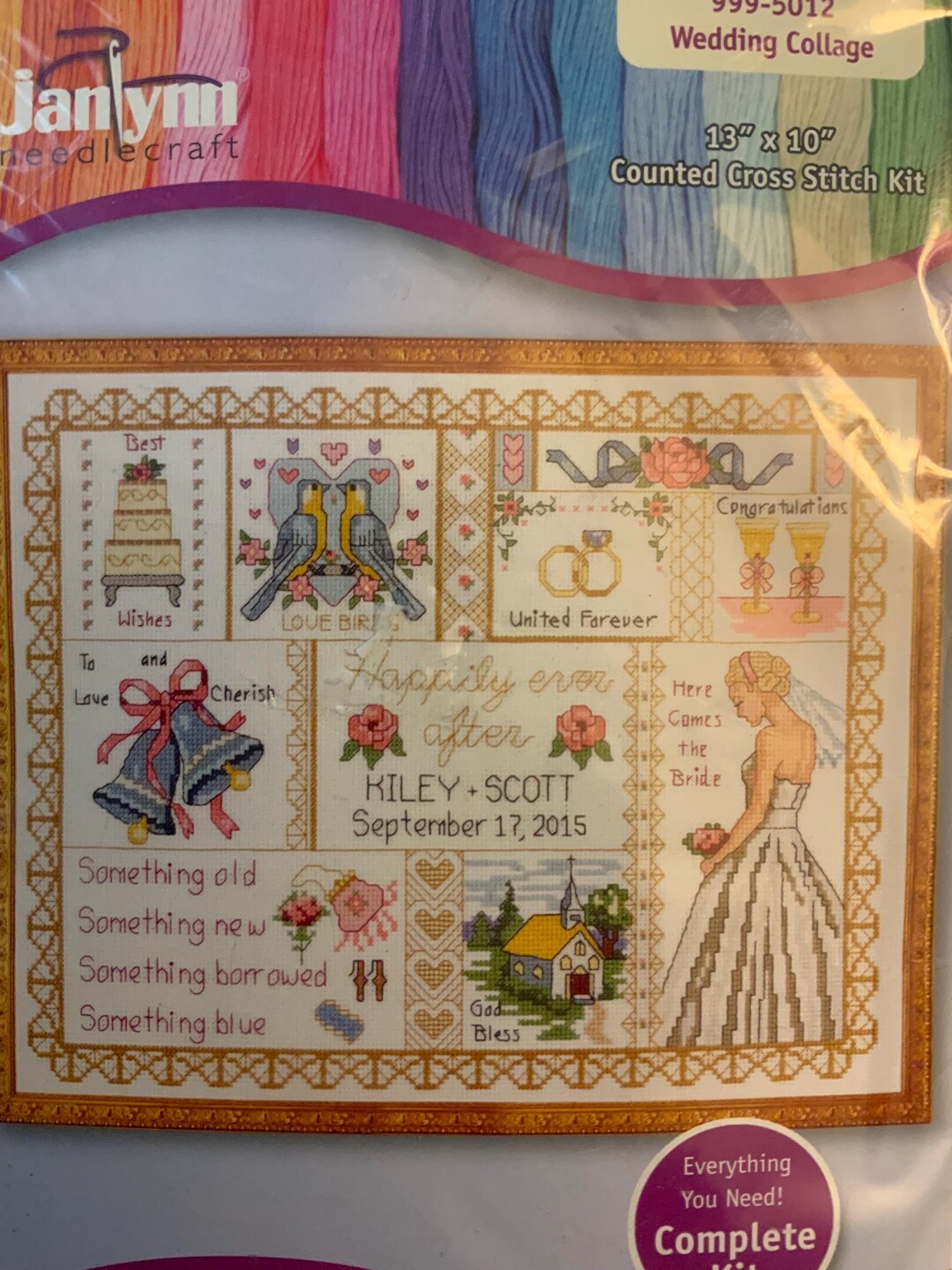 Wedding Collage Cross Stitch Kit - Etsy