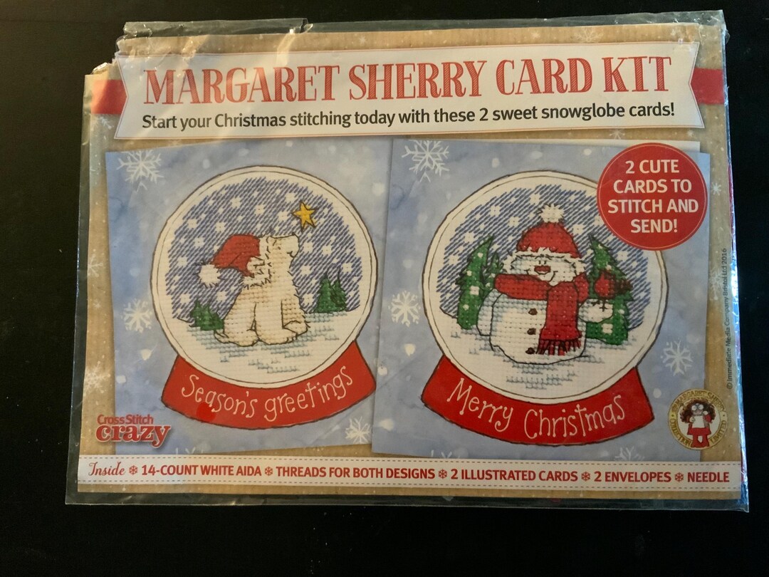 Margaret Sherry Card Kit - Christmas Cross Stitch - Etsy