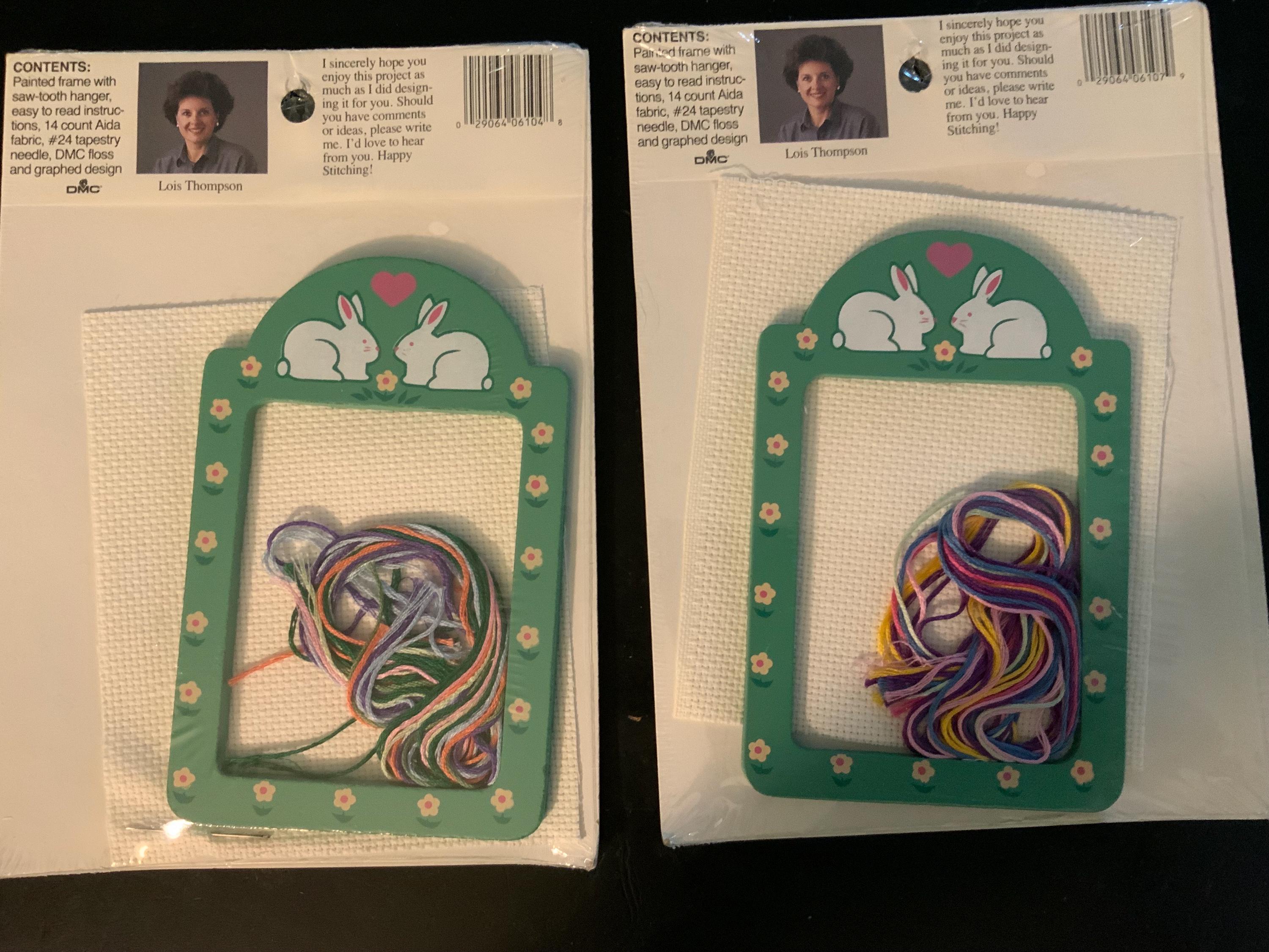 Bunny Rabbit Frames Cross Stitch Kit - Etsy