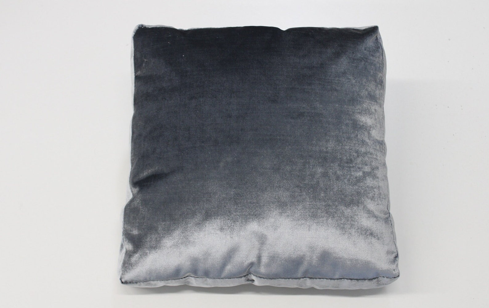 Boxed Square Silver Velvet Designer Pillow - Etsy