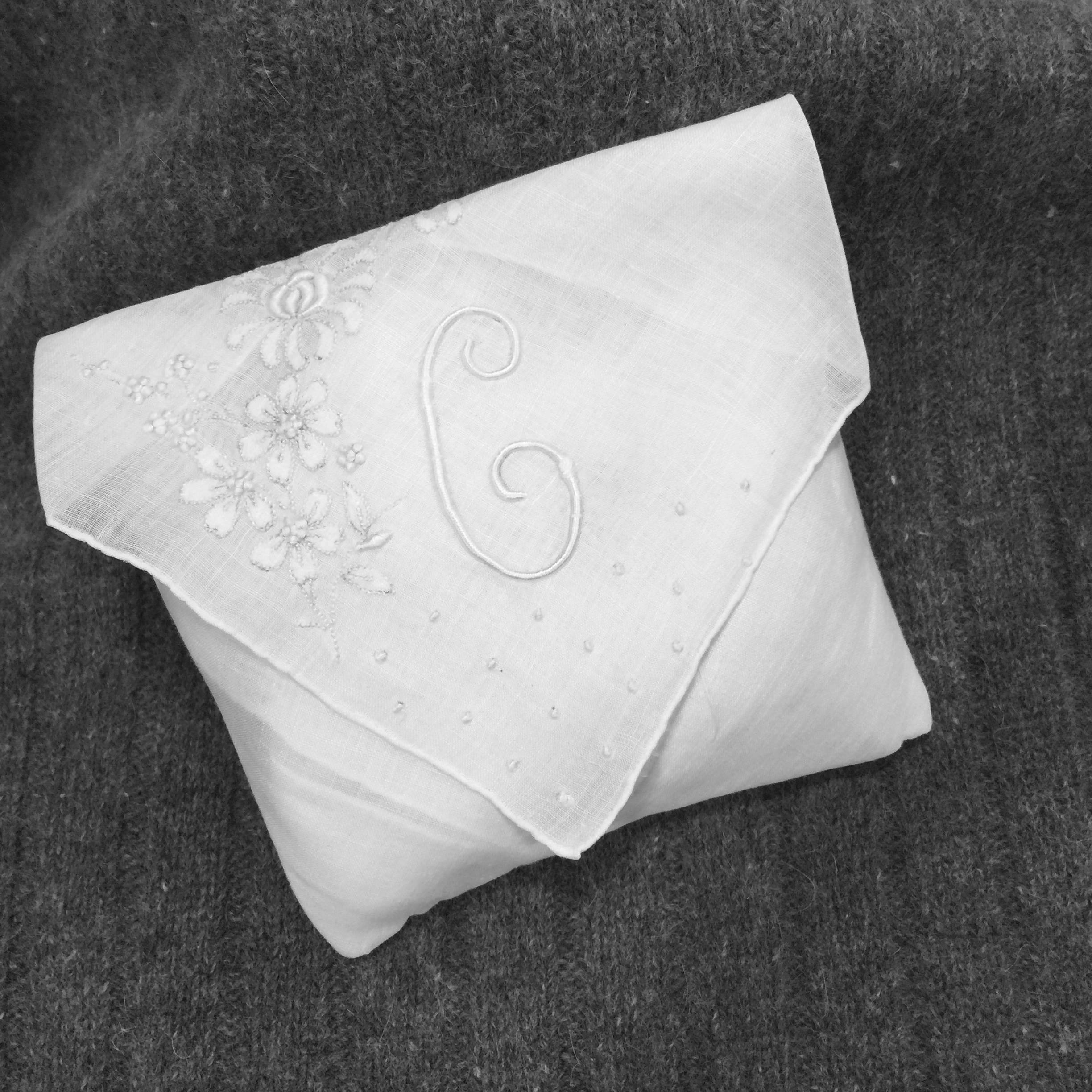 Lavender Sachet Made From an Antique Handkerchief Initial C - Etsy