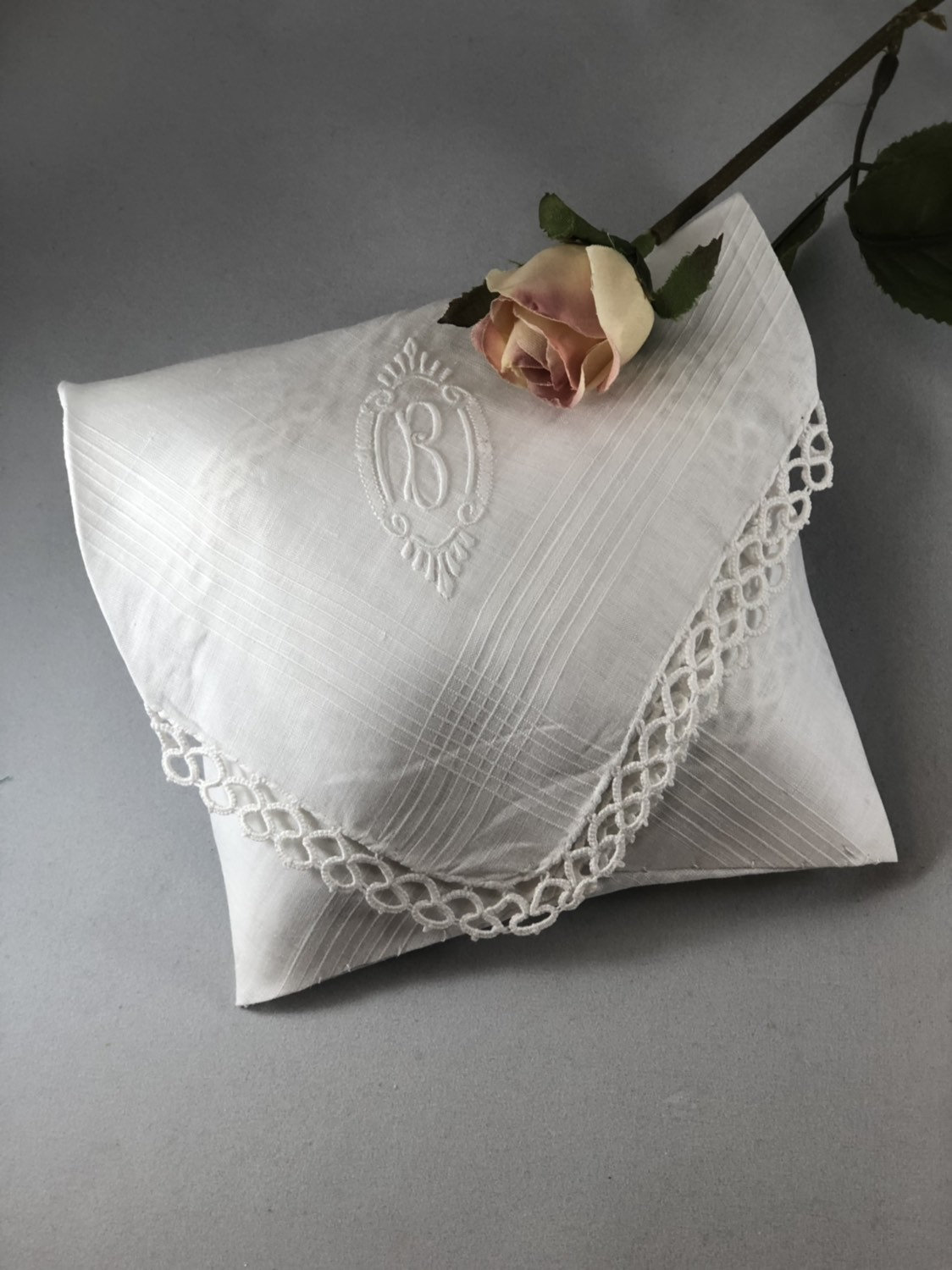 Lavender Sachet Made From an Antique Handkerchief Initial B - Etsy