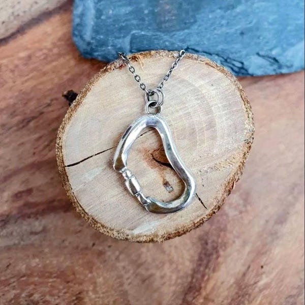 Climbing Carabiner Necklace - Etsy