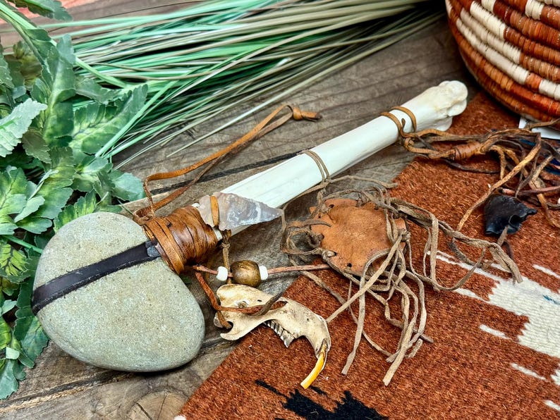 11" Native American Spirit Deer Bone Tomahawk -navajo - Etsy