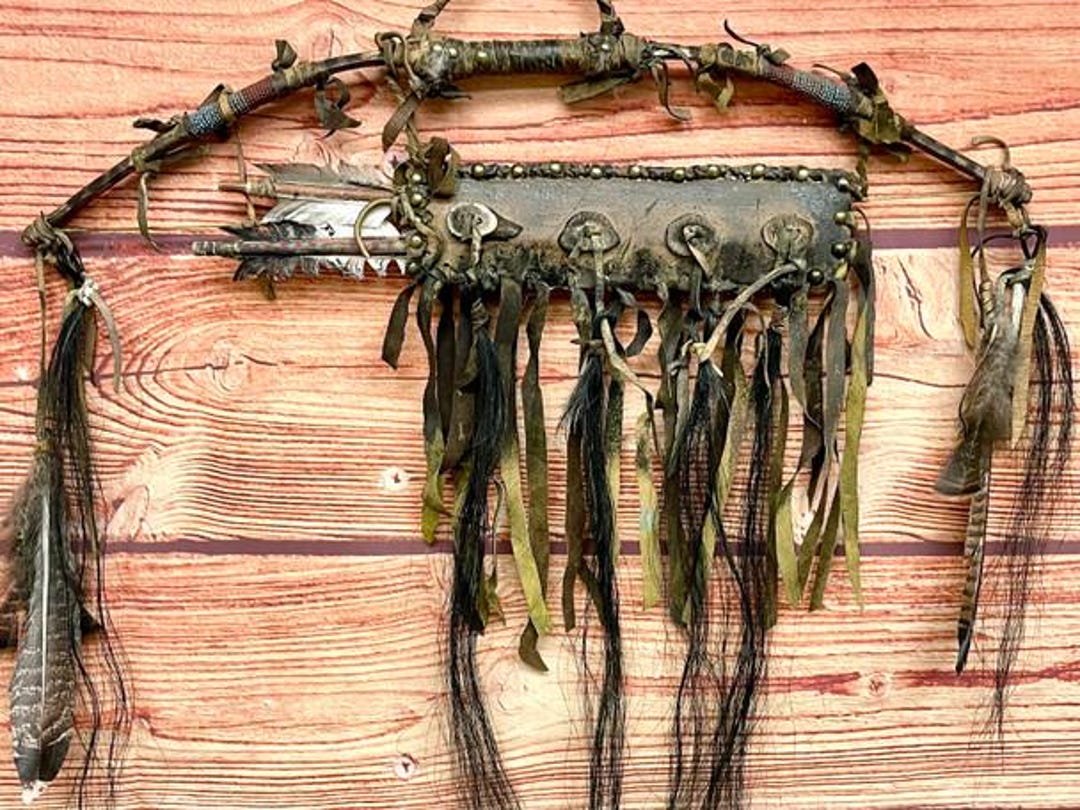 26" Handcrafted Antiqued Decorative Bow & Quiver -navajo - Etsy
