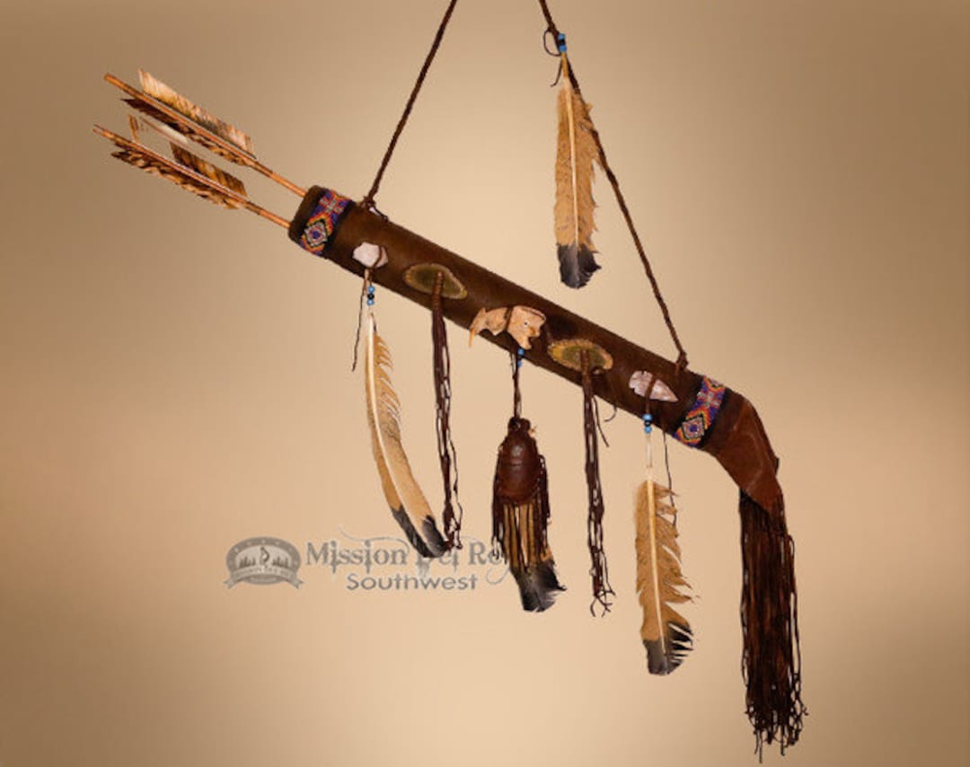 31" Native American Beaded Spirit Quiver & Arrows - Etsy