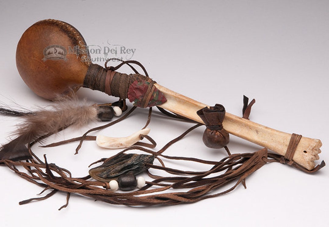 Native American Deer Bone Navajo Rattle 11" - Etsy