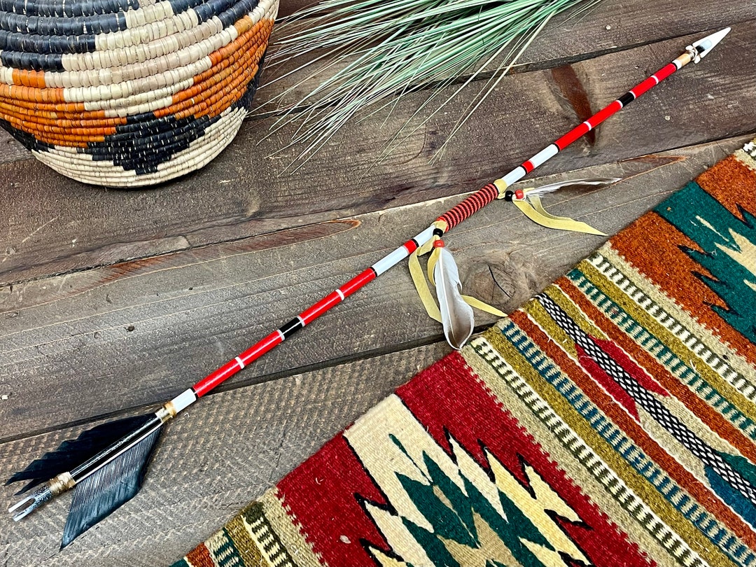 31 Navajo Painted Indian Arrow Red - Etsy
