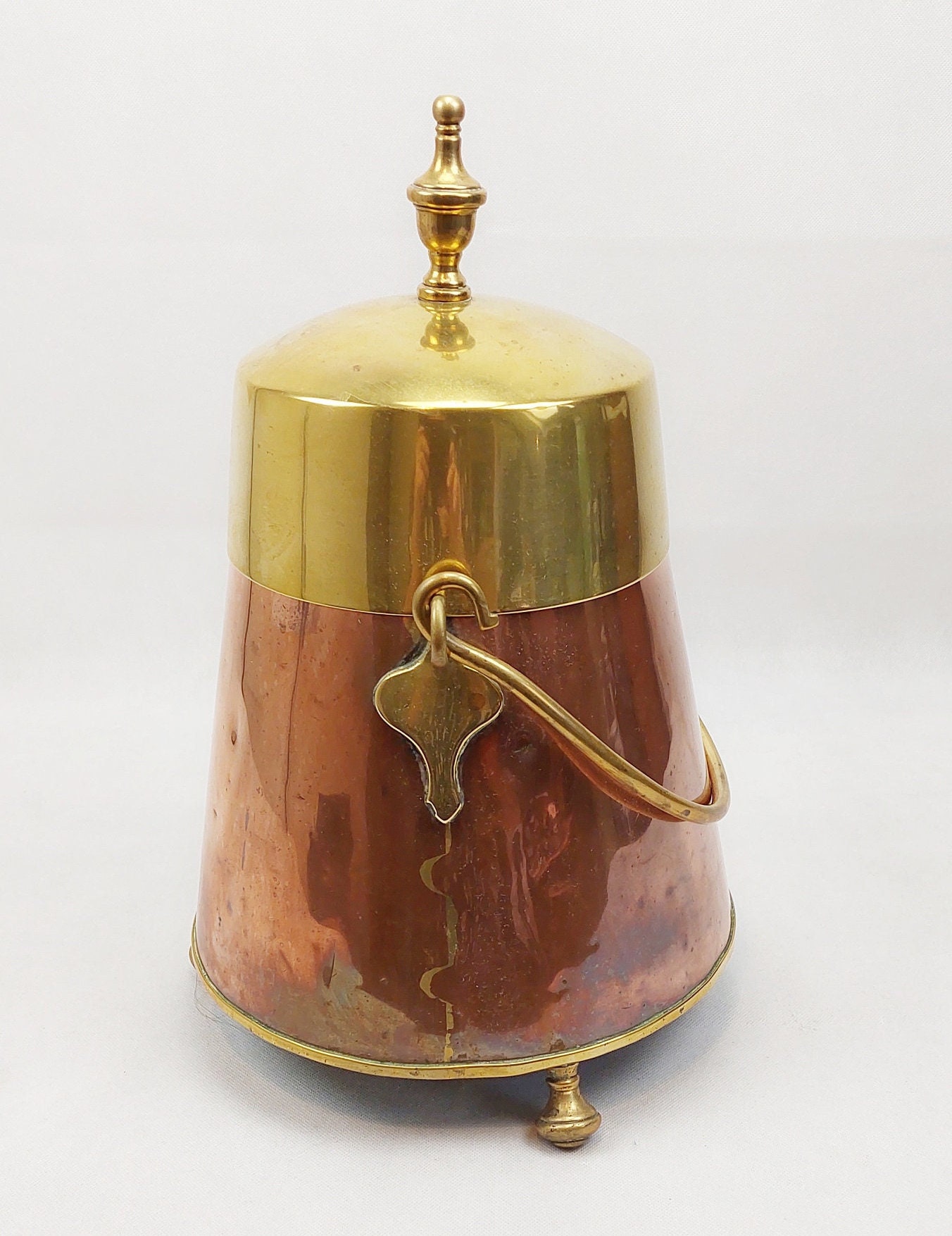 Antique Copper Cover-up doofpot Pit Heat Storage Container Holland Ca ...