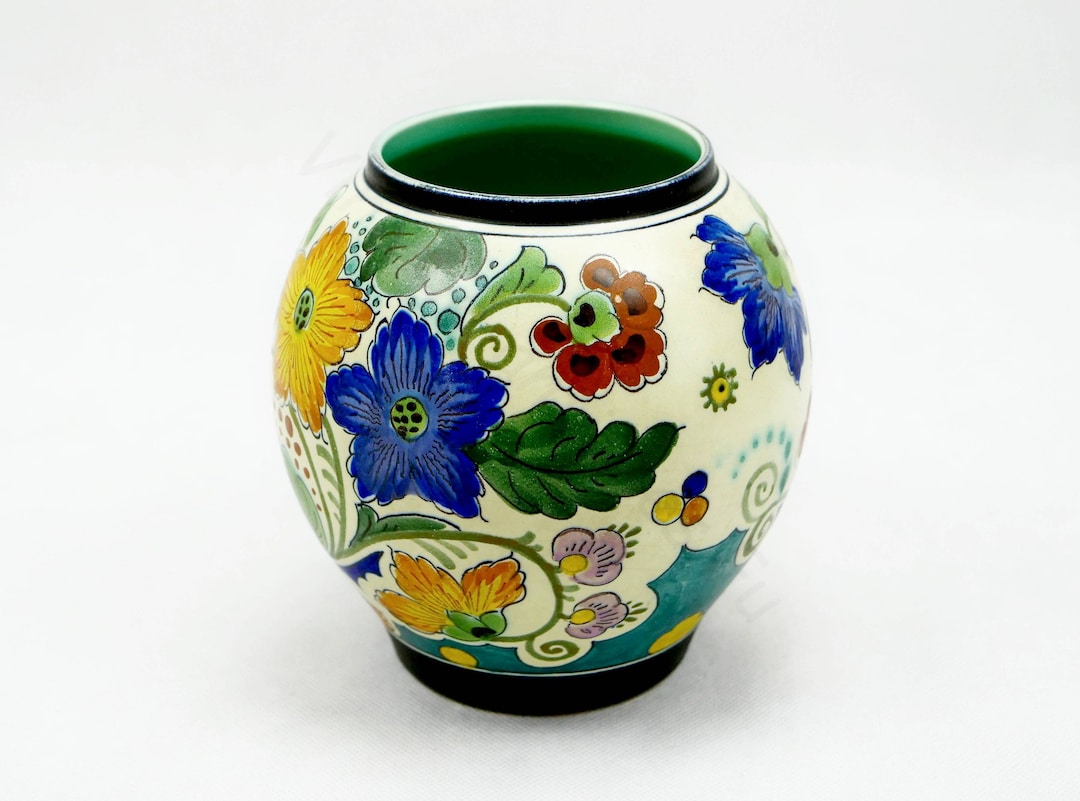 Gouda Pottery FLORALIA Flower Pot, Plant Pot Made by Velsen Pottery ...