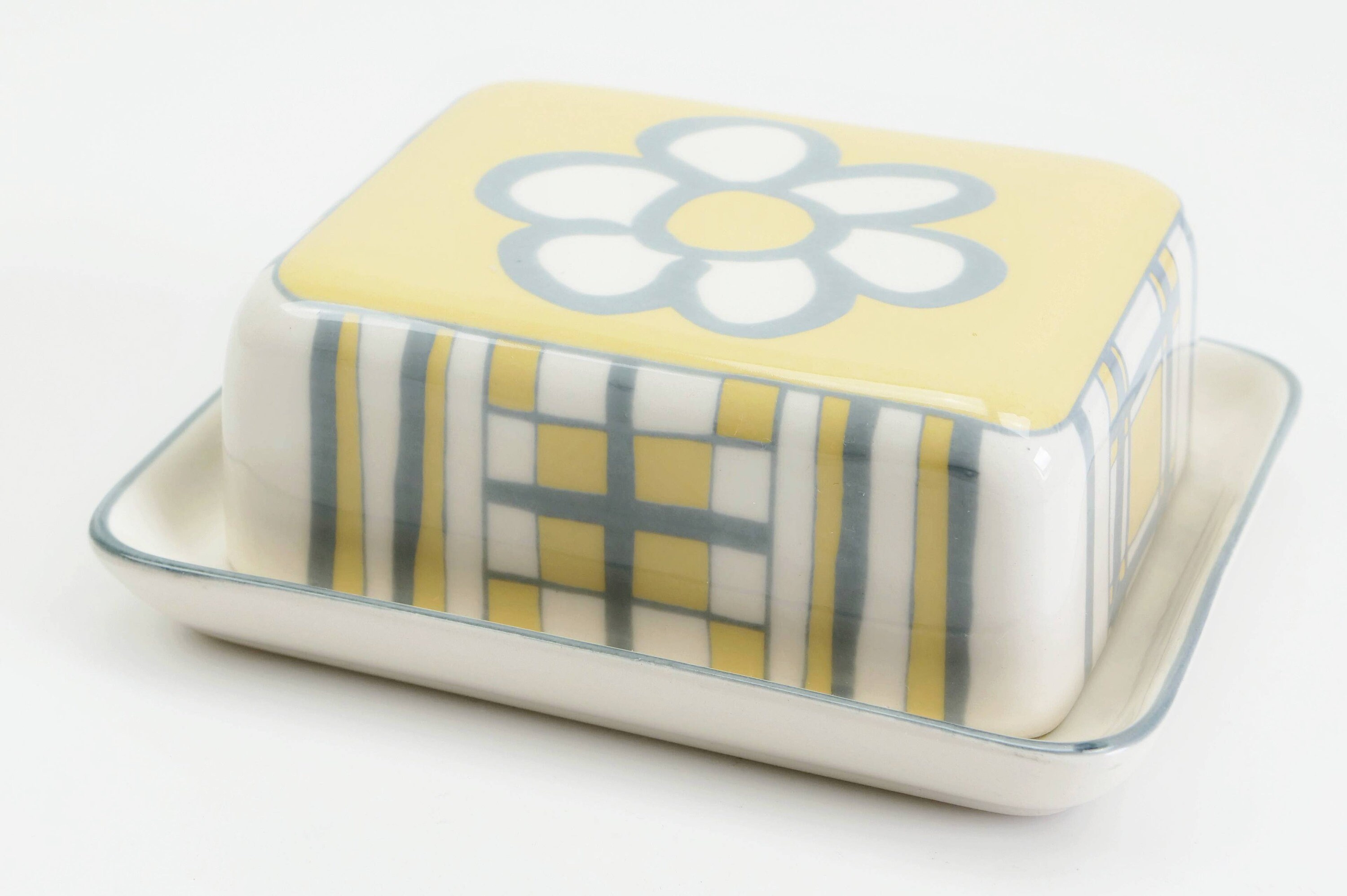 Vintage German Zeller Fayencerie Ceramic Rectangular Butter - Etsy