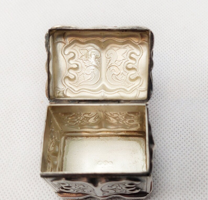 Vintage Dutch Silver Peppermint Box, Spice Box, Snuff Box, Scent Box ...