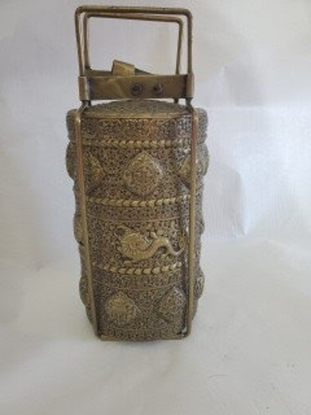Tiffen Chinese Rare Dragon Box With Etched Detailed Dragon Deeply ...