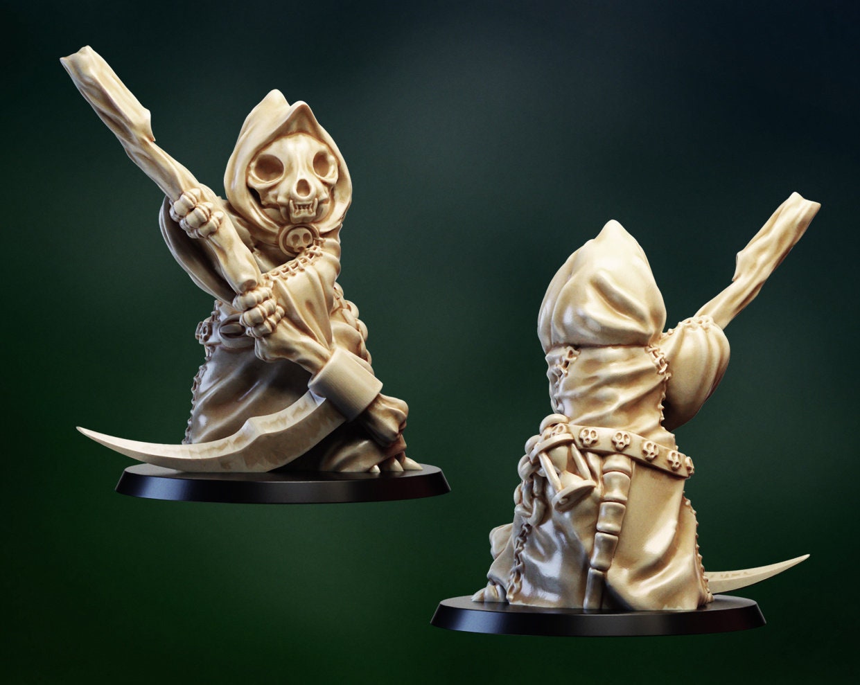 35 Mm Catfolk Death Ghost Miniature for Dungeons and | Etsy