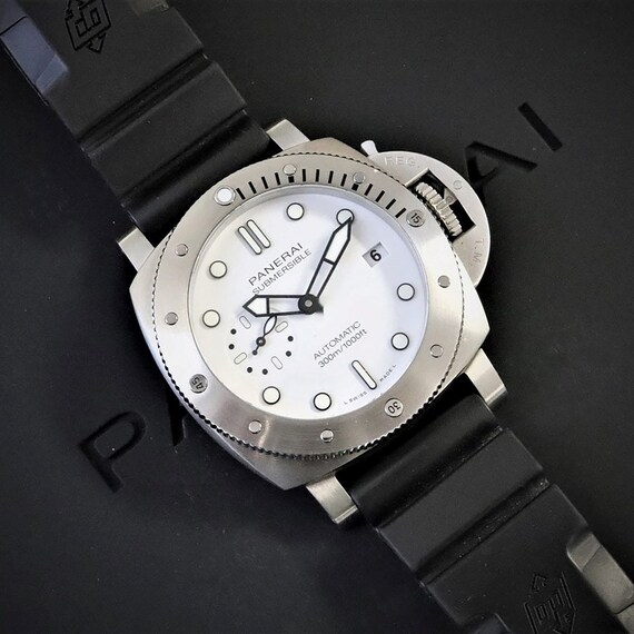 PANERAI Submersible Bianco Automatic White Dial Men'… - Gem