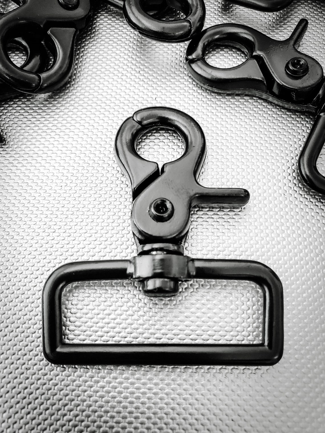 Bulk Lot 1.5" Trigger Scissor Swivel Black Color Metal Snaps With ...