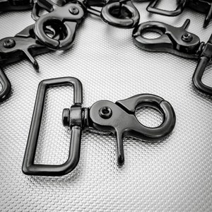 Bulk Lot 1.5" Trigger Scissor Swivel Black Color Metal Snaps With ...