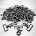 Bulk Lot 1.5" Trigger Scissor Swivel Black Color Metal Snaps With ...