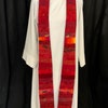 Red Quilted Stole, Red Ordination Stole, Red Clergy Stole, Red Stole ...