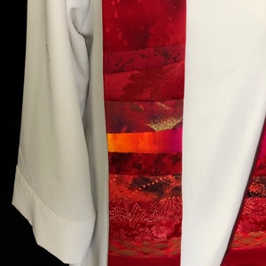 Red Joseph Stole, Red Priest Stole, Red Ordination Stole, Entirely ...