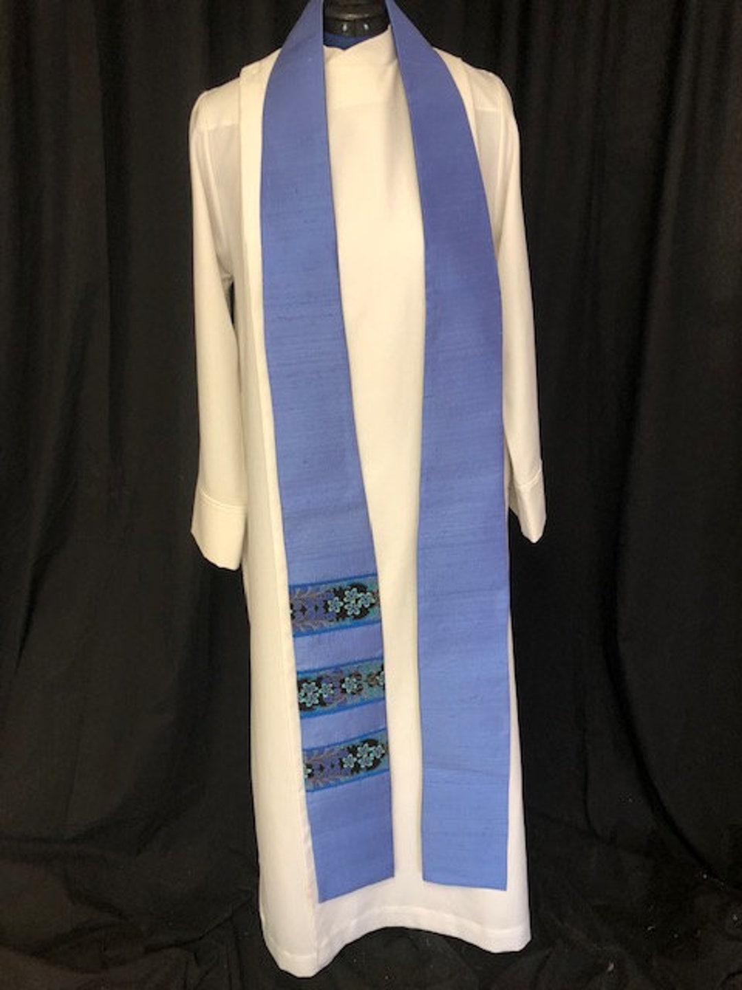 Blue Advent Clergy Stoles, Blue Clergy Stole, Lent Stole, Clergy Stole ...