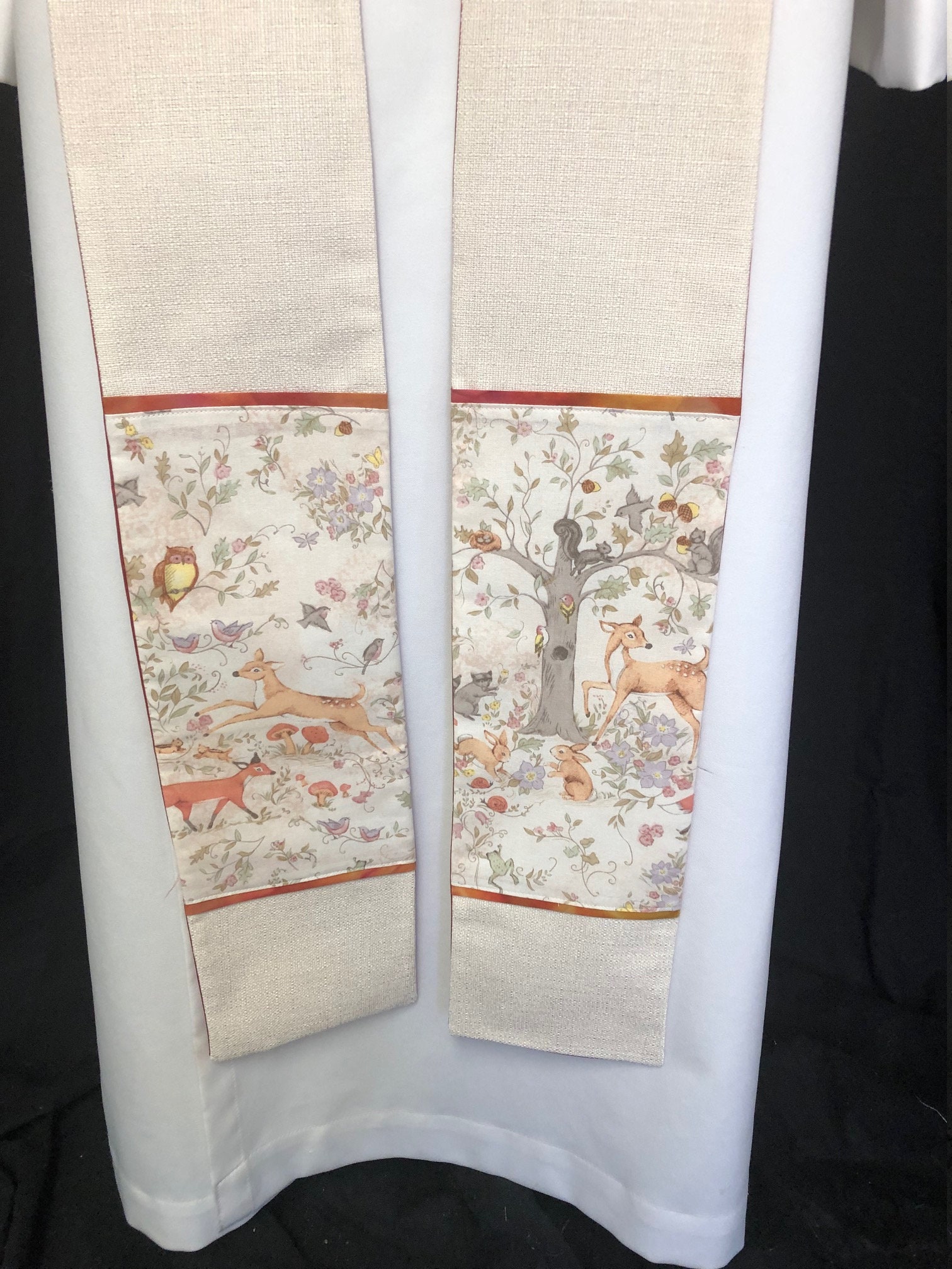 Saint Francis Stole, Animal Stole, Clergy Animal Blessing Stole, Priest ...