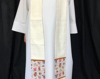 St Francis Stole, Animal Stole, Animal Blessing, Clergy Animal Blessing ...