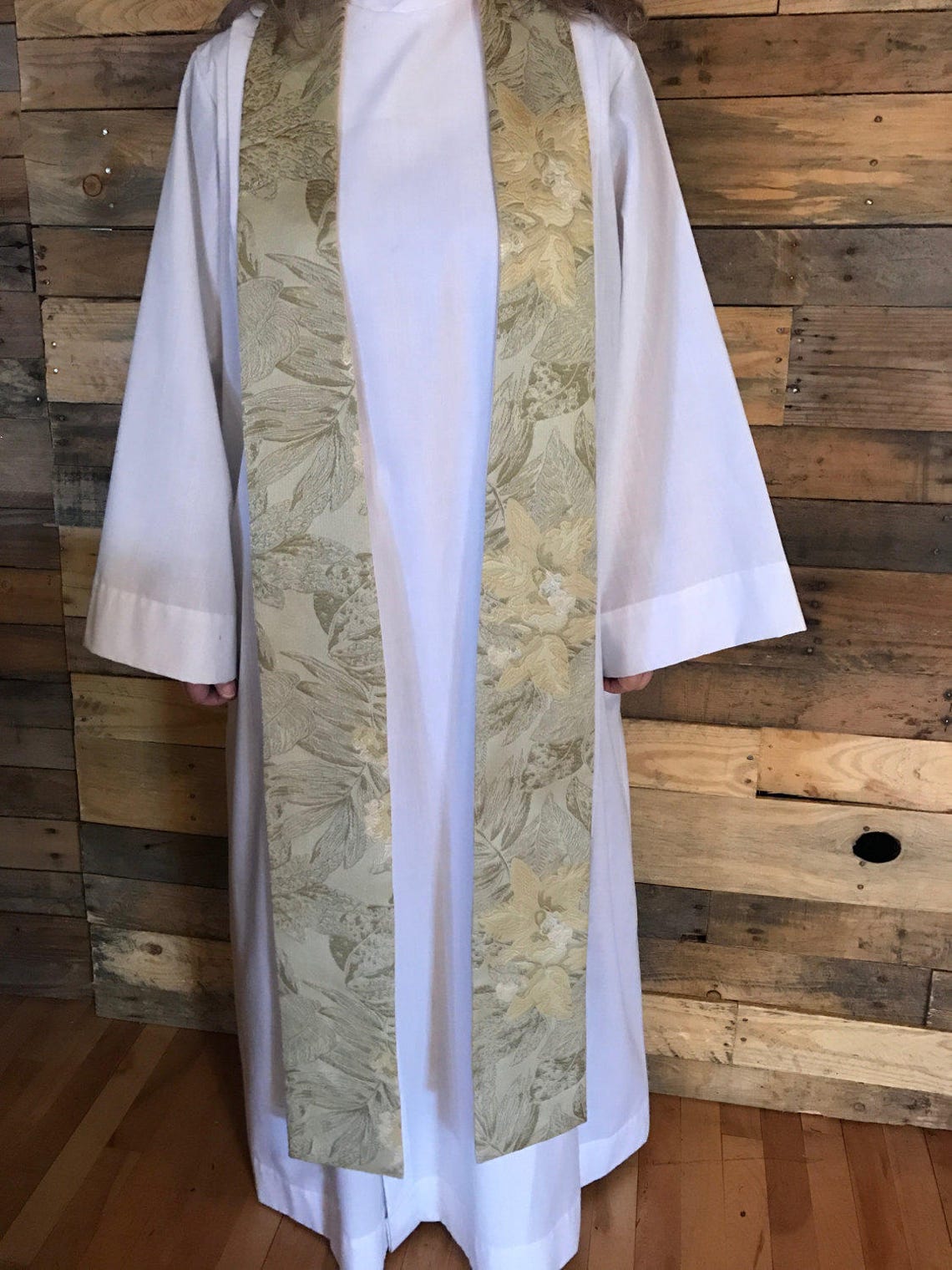 Green Stole Pastor Stole Easter Clergy Stole Easter Stole - Etsy