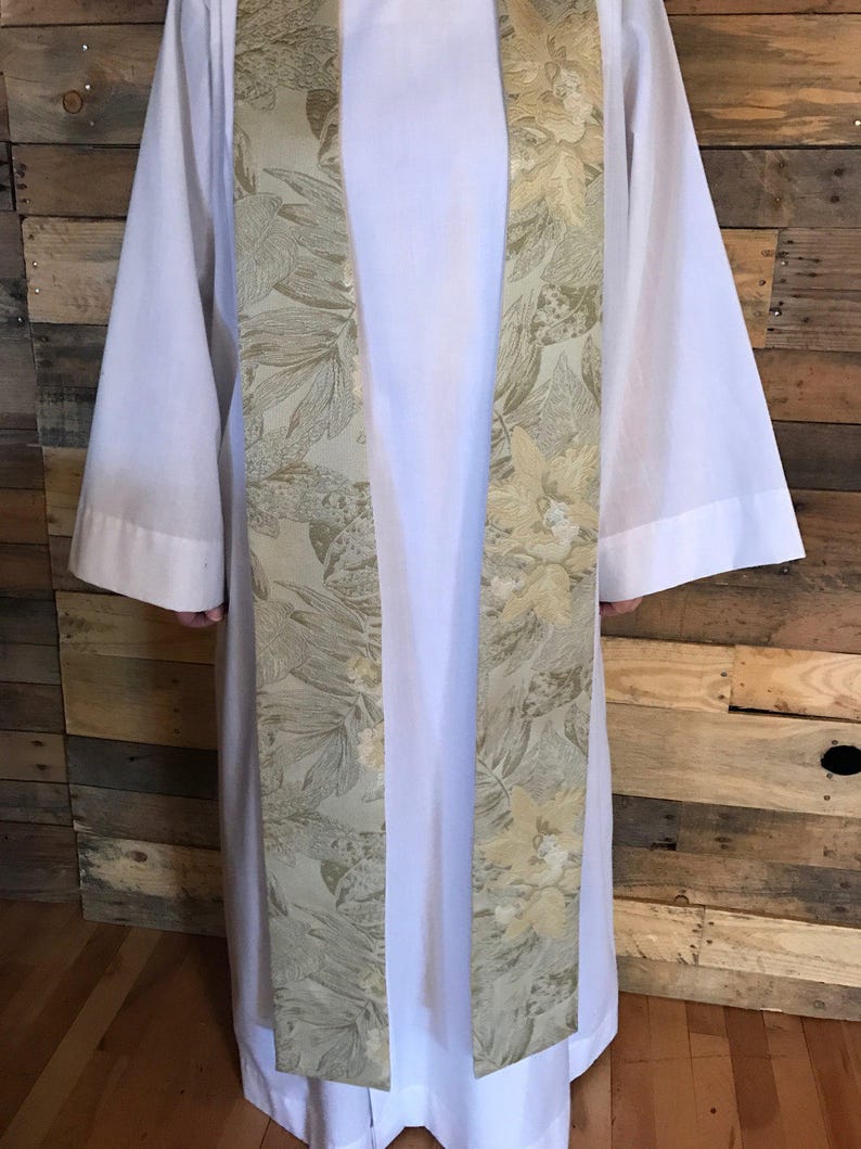 Green Stole Pastor Stole Easter Clergy Stole Easter Stole - Etsy