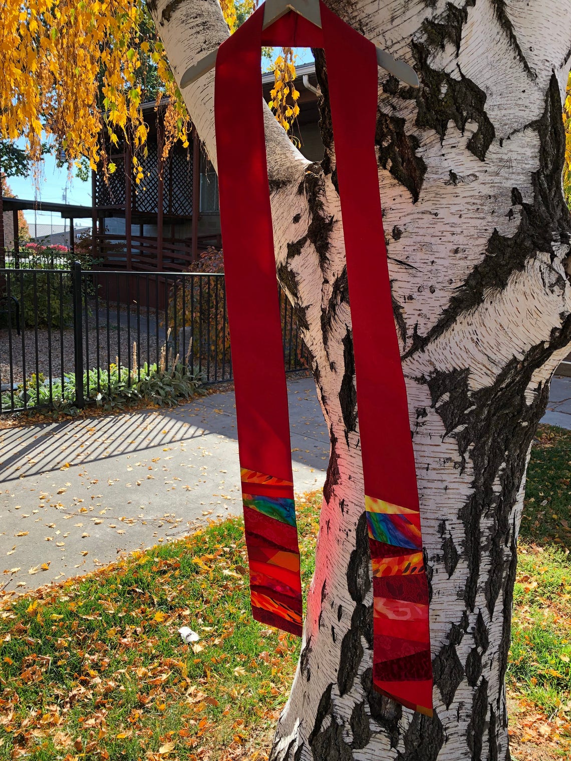 Red Quilted Stole, Red Ordination Stole, Red Clergy Stole, Red Stole ...