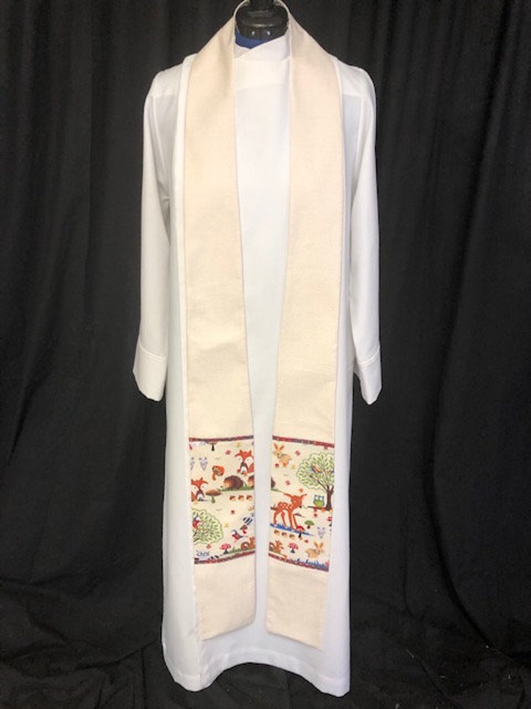 Saint Francis Stole, Animal Stole, Clergy Animal Blessing Stole, Priest ...