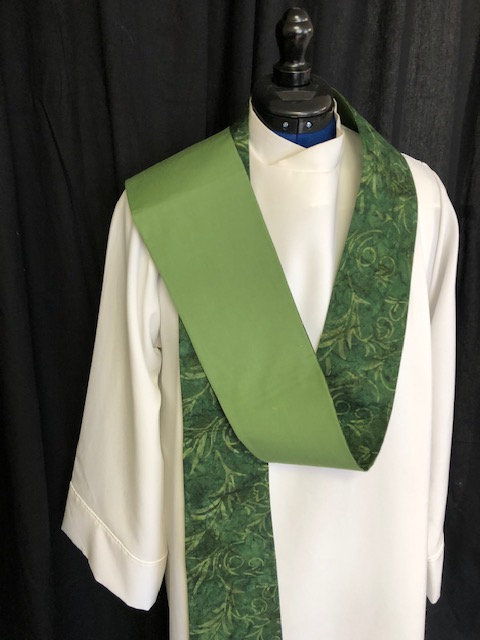 Shades of Nature Green Clergy Stole - Etsy
