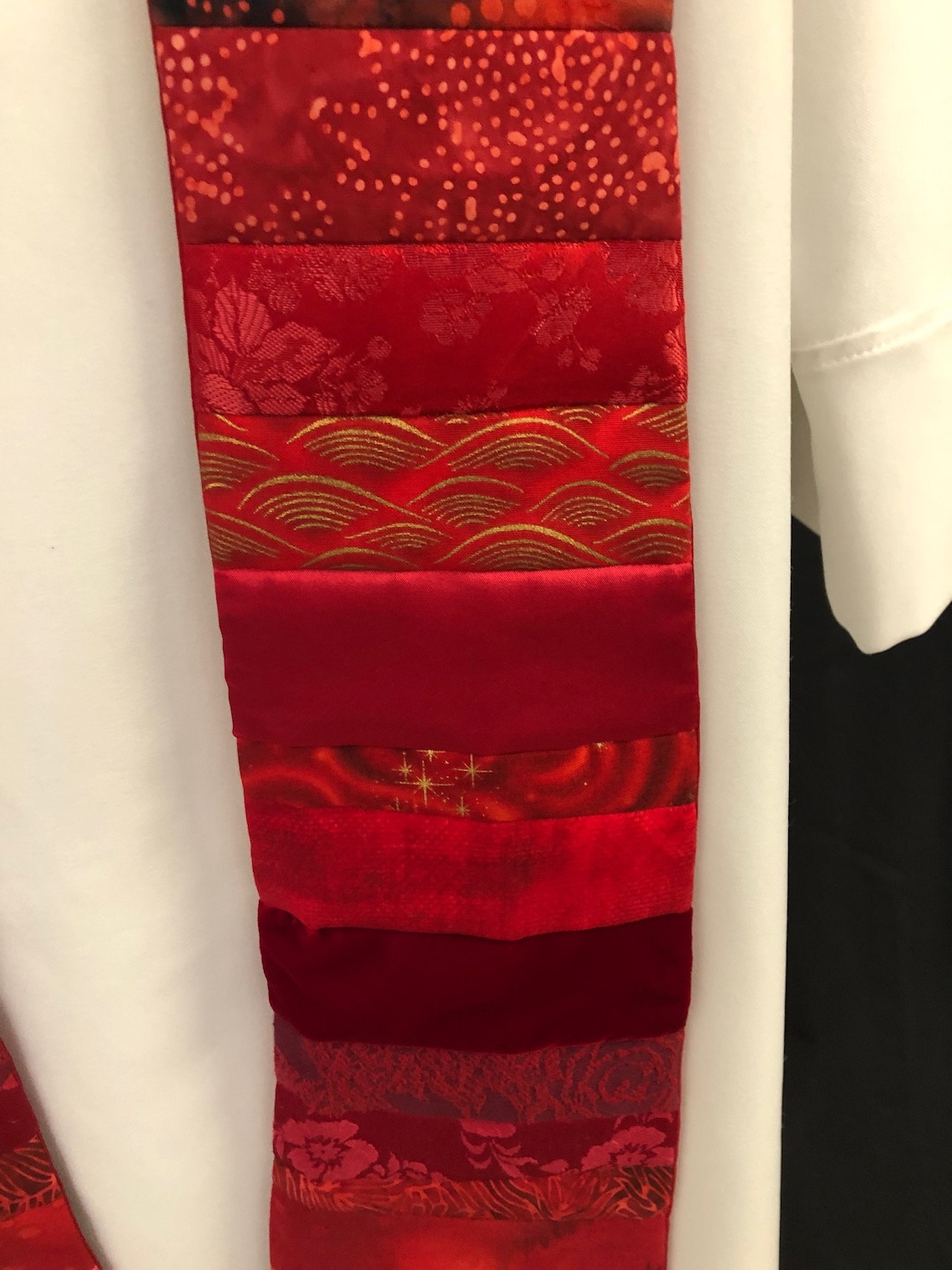 Handmade Quilted Red Priest Stole, Pentecost Ordination Gift - Etsy