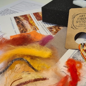 Glorious Sunset. Needle Felted Wool Art Picture Kit. Painting With Wool ...