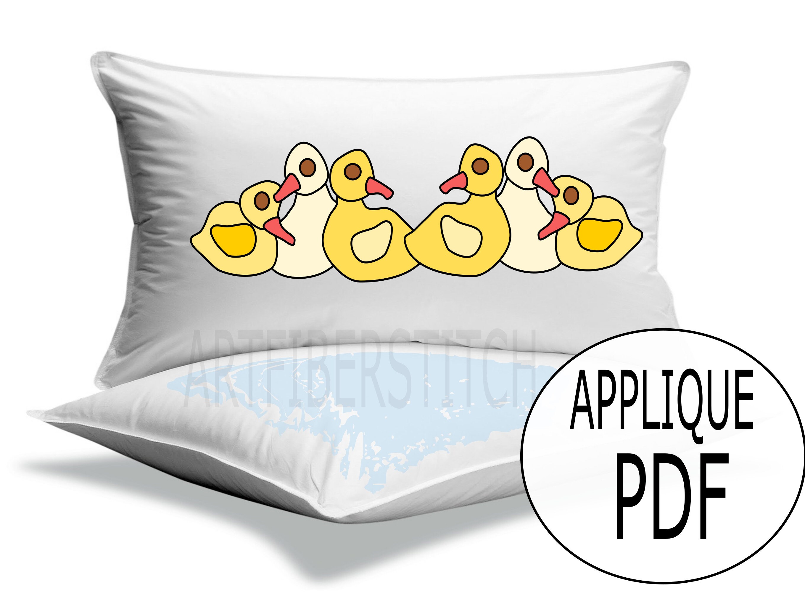 Ducklings PDF Applique Template Pattern Kids Sewing Instant - Etsy Australia