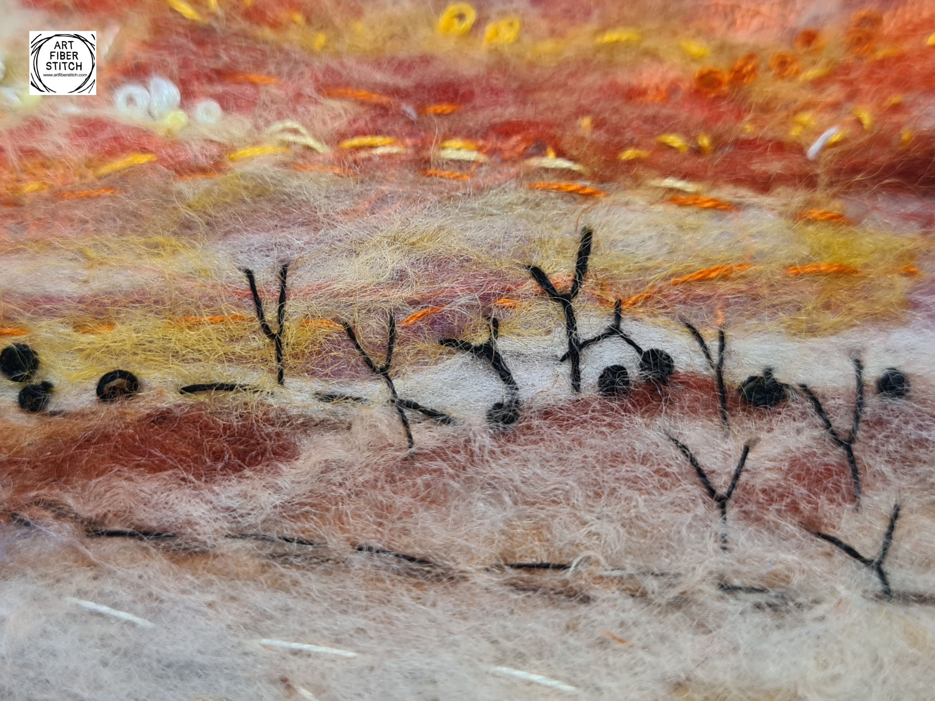 Glorious Sunset. Needle Felted Wool Art Picture Kit. Painting - Etsy