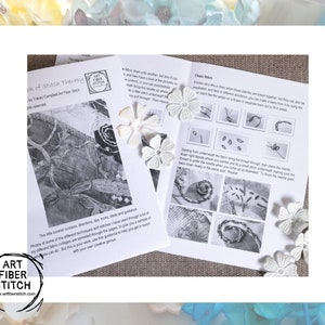 Fabric Collage Slow Stitching Kit: Textile Craft, Beginners Embroidery ...