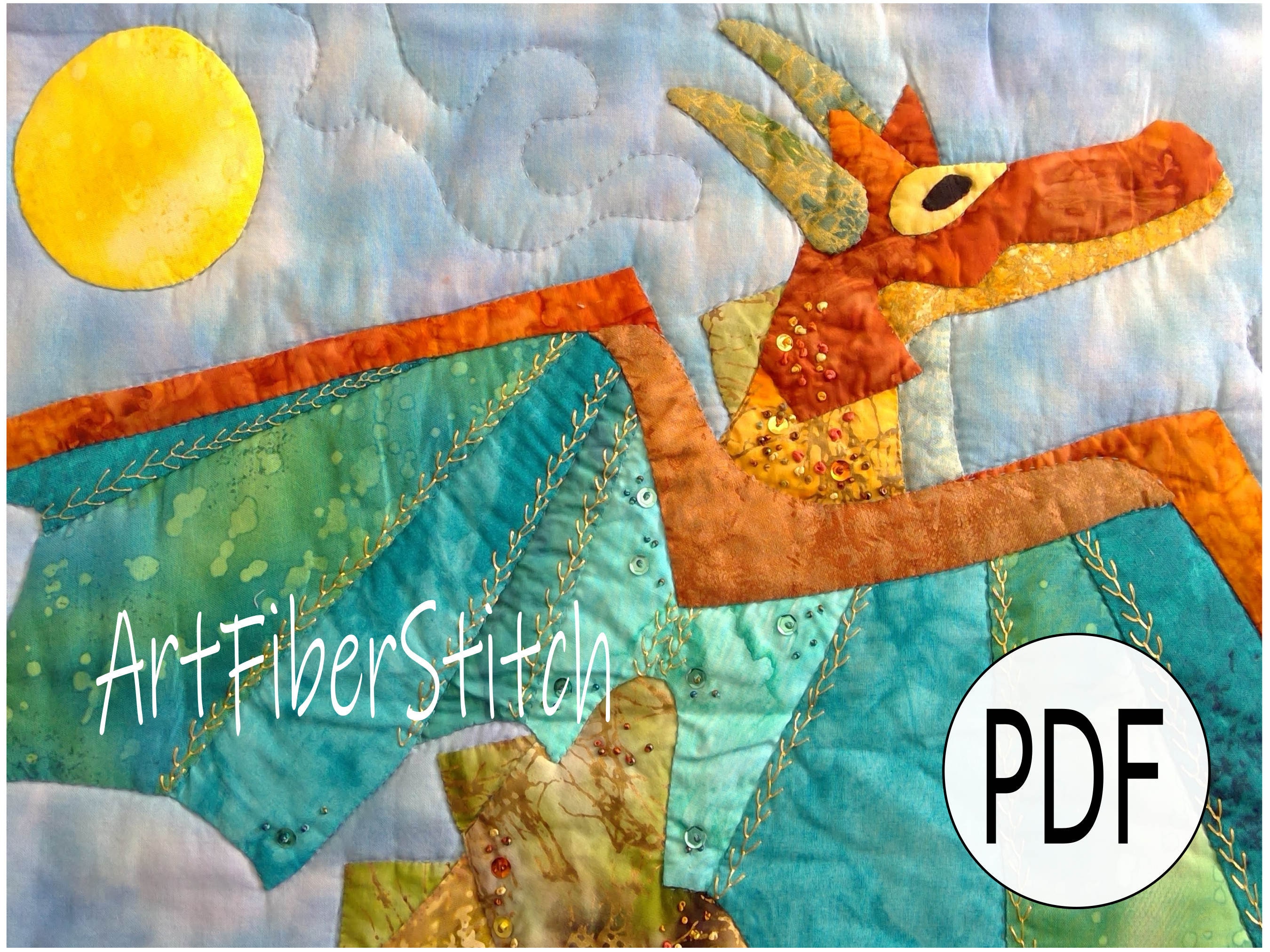 Dragons Keep a Dragon PDF Applique and Quilting Pattern Instant ...