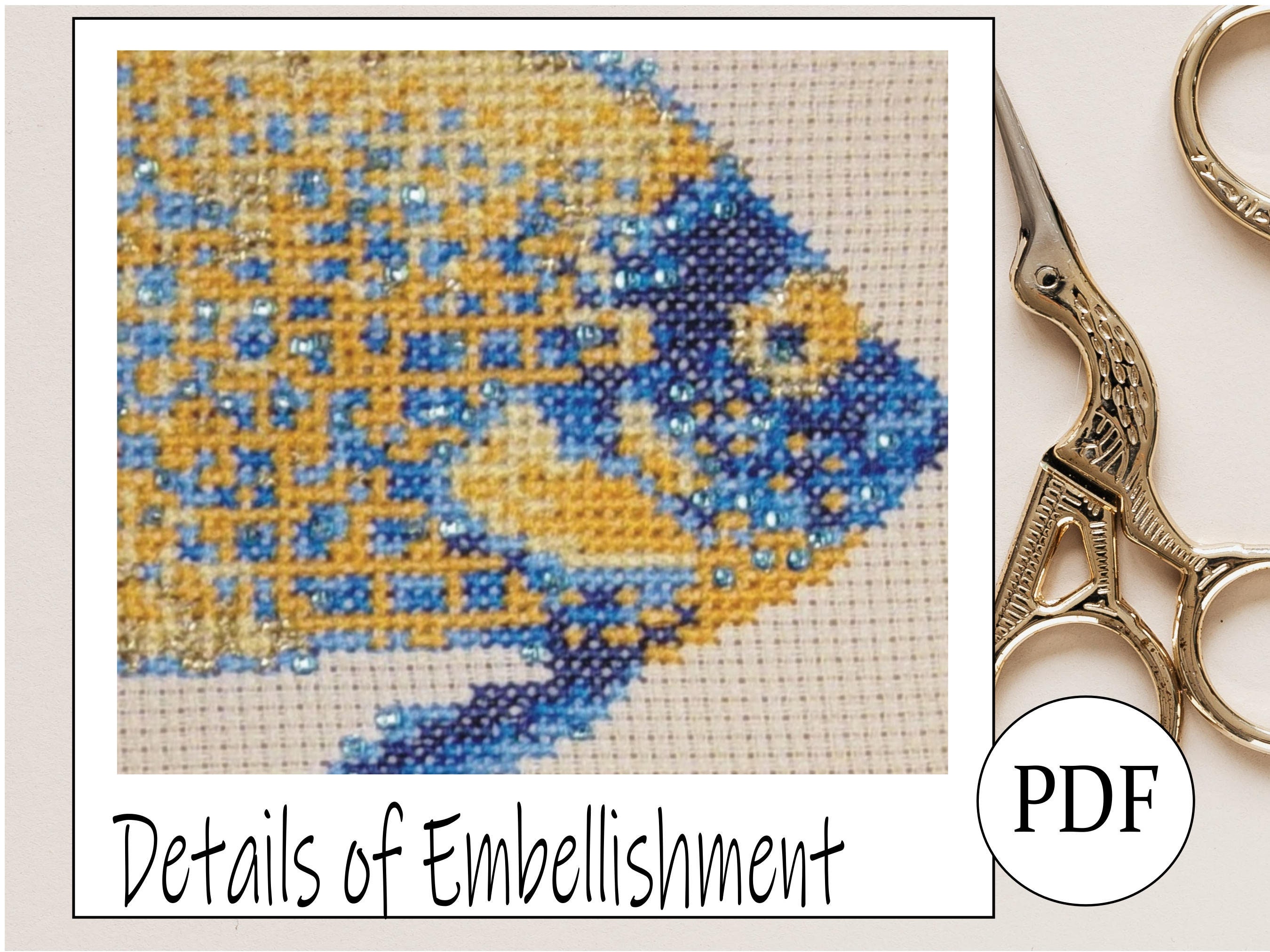 Yellow Faced Angelfish Cross Stitch Pattern PDF X Stitch - Etsy